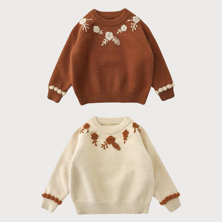 Whimsical Floral Hand-Embroidered Jumper – littleclothingco